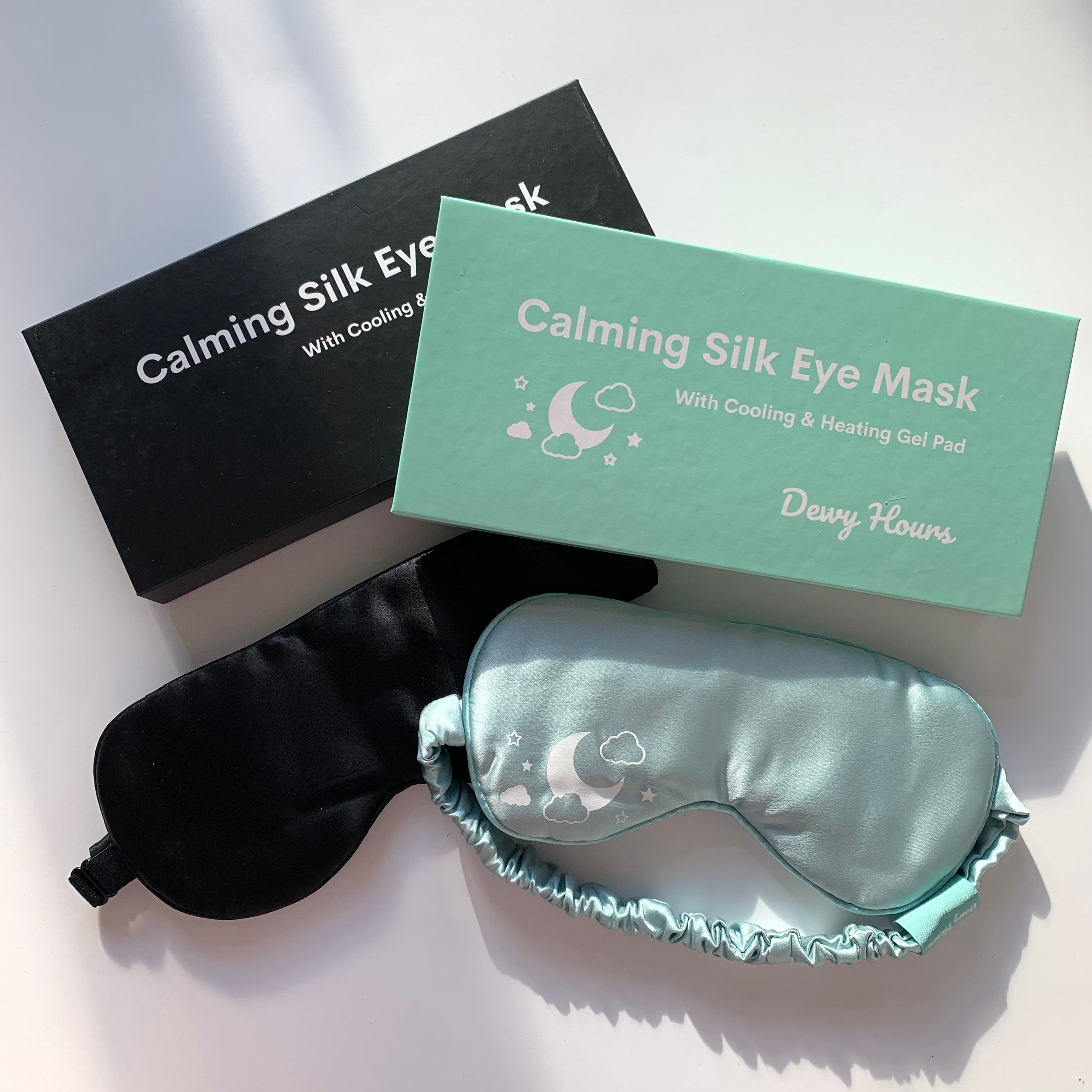 Calming Silk Eye Mask With Removable Gel Pad – Dewy Hours